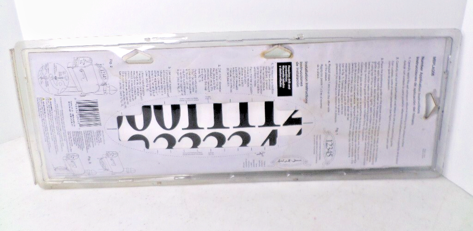 Gibraltar Mailbox Reflective, Plastic, Address Number Plaque, Black ...