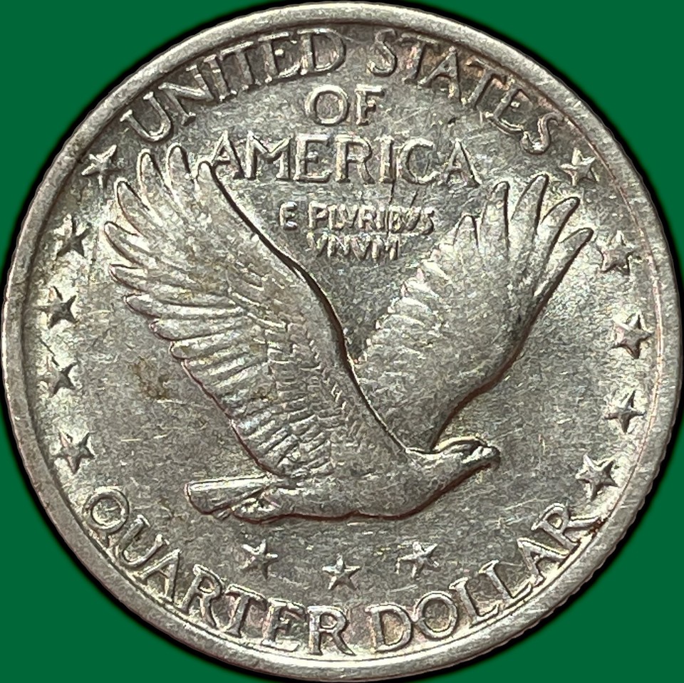 1923 Standing Liberty Quarter Almost Uncirculated AU Coin #33985 | eBay