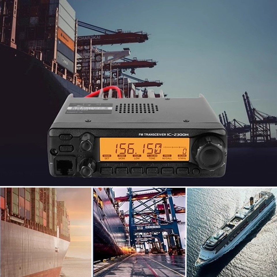 IC-2300H FM Transceiver VHF Mobile Radio Car Radio Station VHF Maritime ...