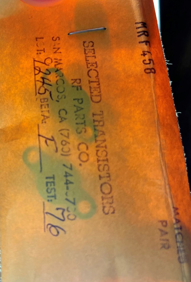 For Ten Tec: MRF458 Power Transistors (matched pair) | eBay