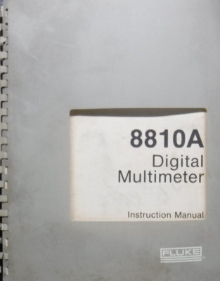8810A Digital Multimeter Instruction Manual | eBay