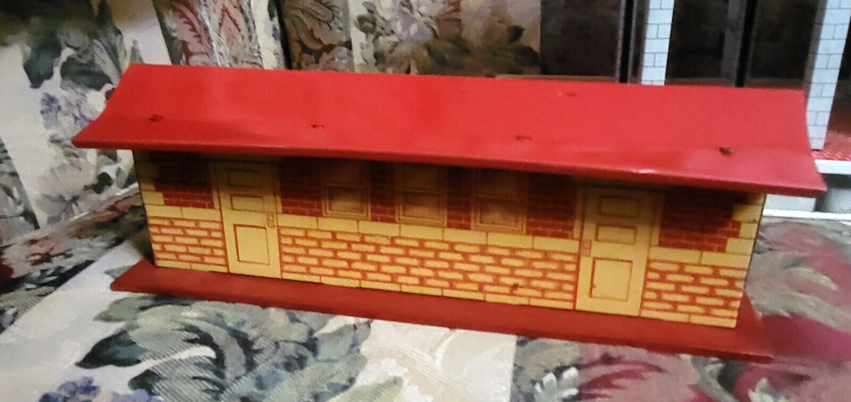 Marx Freight Terminal Tin Litho Train Station Toy Building Vintage ...