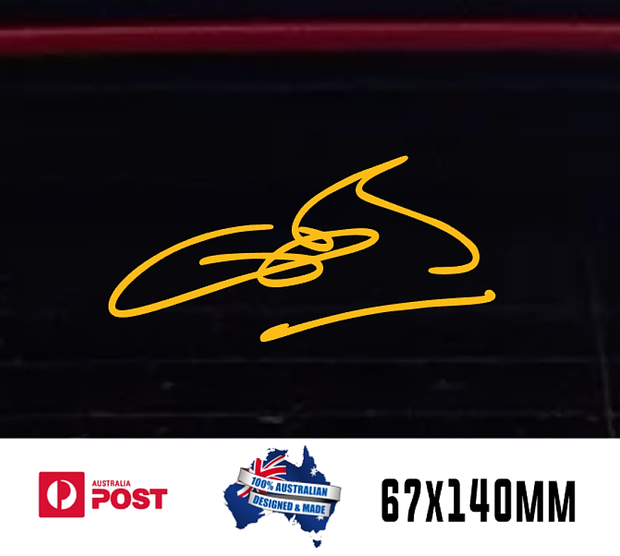 Jenson Button F1 Signature Windshield Windscreen Sticker Decal 140mm ...