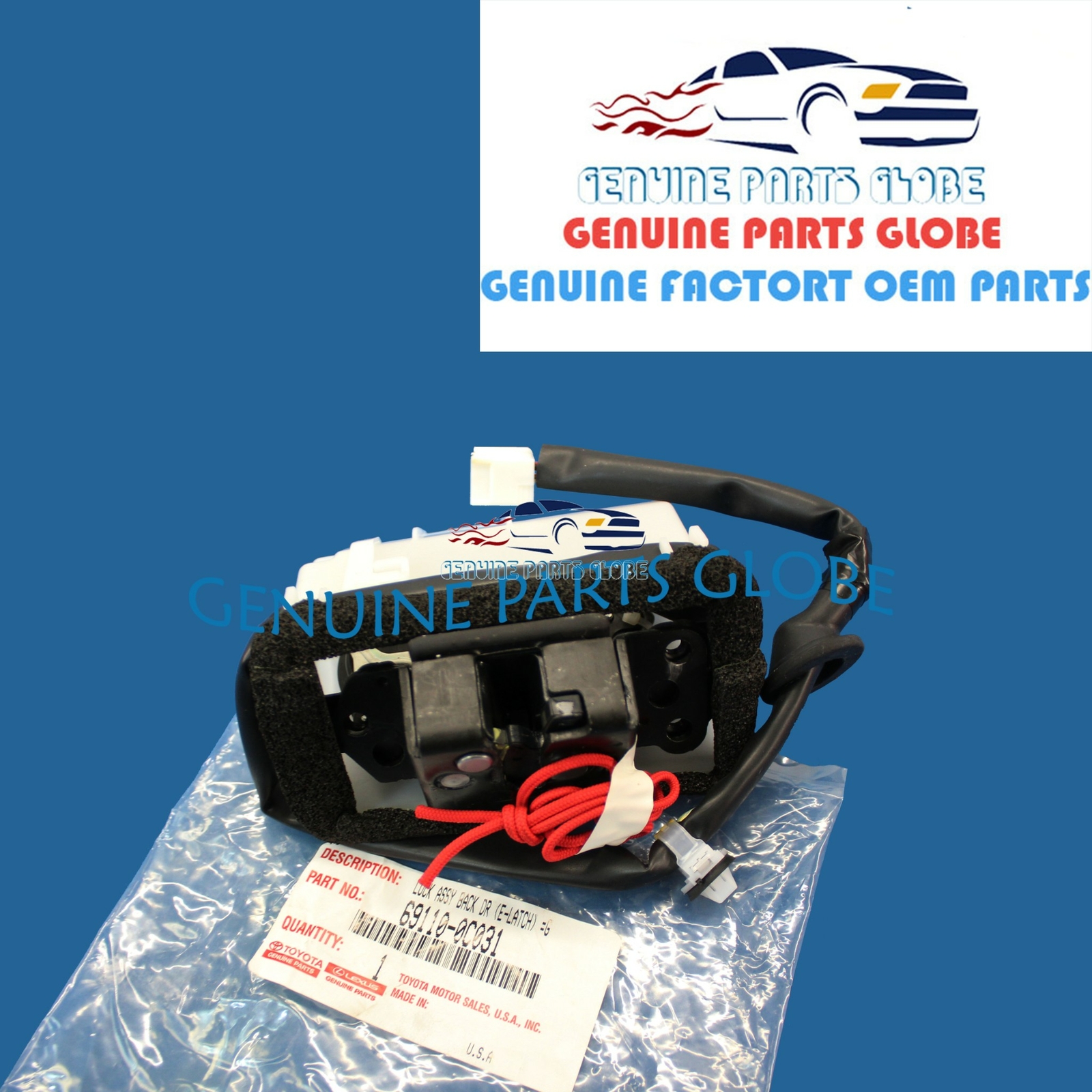 GENUINE TOYOTA 08-22 SEQUOIA REAR BACK DOOR LOCK W/O POWER TAILGATE ...