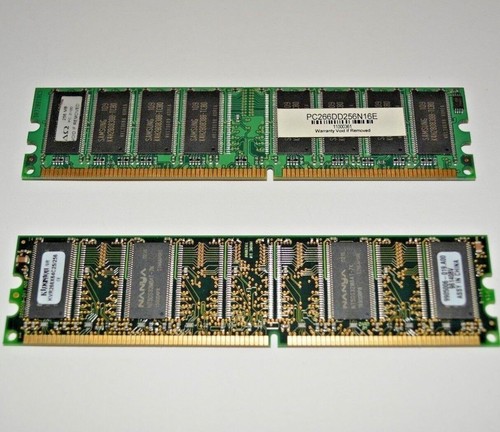 DDRAM 512MB Kingston 400MHz CL2.5 KVR266X64C25/256 DIMM Desktop Memory ...