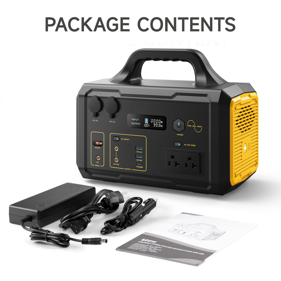1000W Portable Power Station Solar Generator Emergency Backup Highpower ...