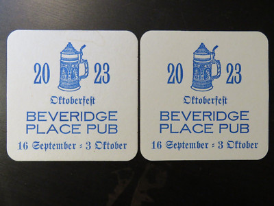 BEER Pub COASTER: BEVERIDGE PLACE PUB 2023 Oktoberfest ~ Seattle ...