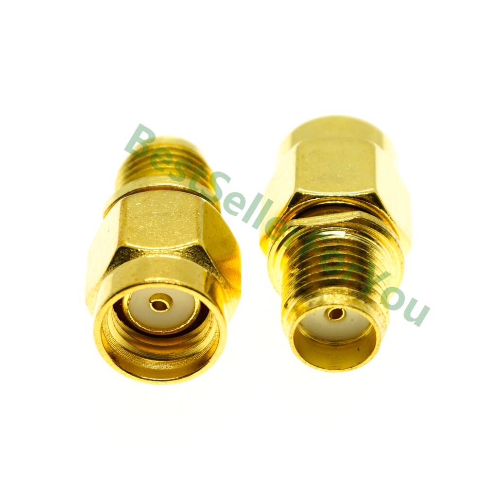 SMA Male To SMA RP-SMA RPSMA Female Plug Jack RF Connector Adapter ...