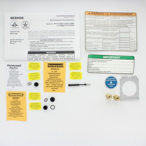 Reznor 1036537 Natural Gas to Propane Conversion Kit UDX/UDZ & UDAP 60 ...