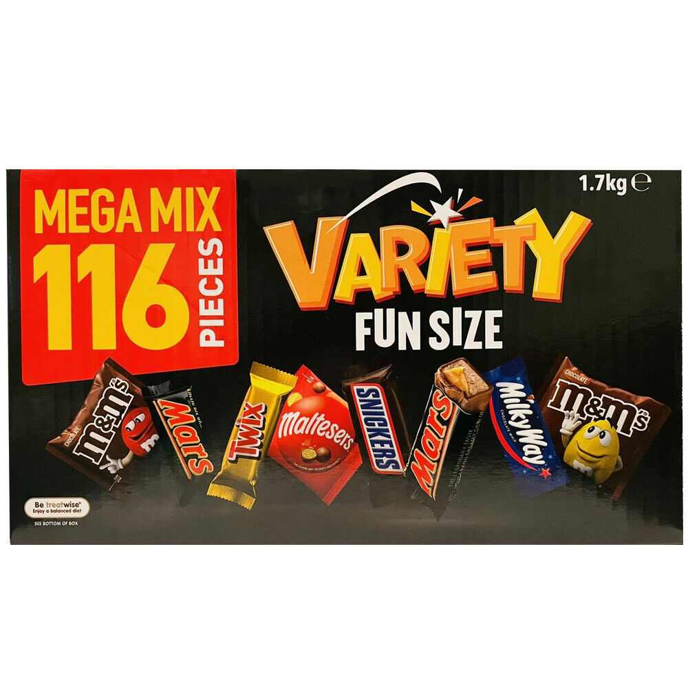 Mars Variety Mix Bo Pieces Party Chocolate Snickers M&M Twix Maltesers ...