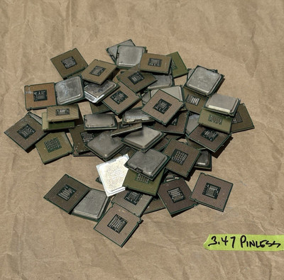 3lbs 4oz Scrap processors Pinless CPU for gold recovery Intel | eBay