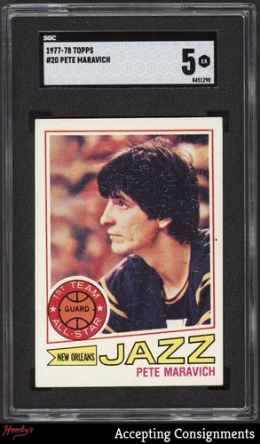 1977-78 Topps #20 Pete Maravich JAZZ SGC 5 EX EXCELLENT | eBay