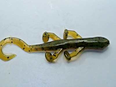12 Package 4"LIZARD Soft Plastic Fishing Bait Lures Has 4 PADDLES ...