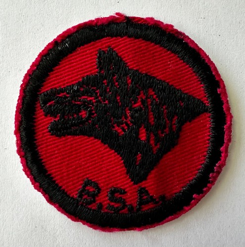 BSA (late 1950’s - early 1960’s) Red & Black Twill Patrol Patch — Wolf ...
