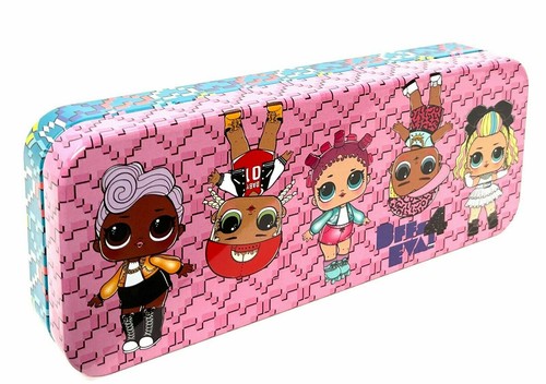Pencil Box, Lol Surprise! Tin Pencil Case Pink Size 8''x3''x1.5'' | eBay
