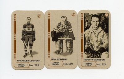 #2200325 SPRAGUE CLEGHORN ROY WORTERS SCOTTY DAVIDSON HOF Hockey Card ...