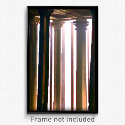Pixel Art Poster - Famous Pillar (8 Bit Psychedelic Trippy Video Game ...