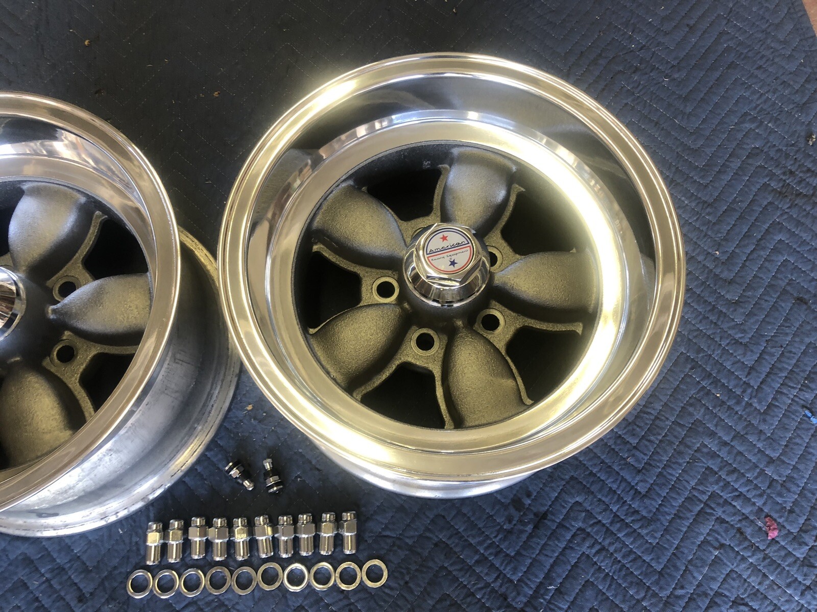 Vintage Pair of Appliance Daisy Wheels 14x8 Ford Mopar Real 4 1/2 ...