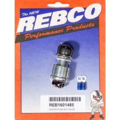REBCO MOMENTARY STARTER PUSH BUTTON SWITCH H-DUTY RUBBER COVER 12V ...
