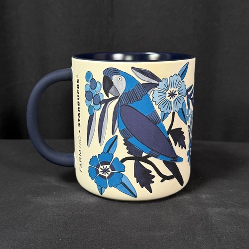 Starbucks X Farm Rio Lenco Azulejo Limited Editional Ceramic Mug 14 oz ...