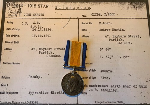 WW1 British war medal CZ 2602 John Martin RNVR RND | eBay UK