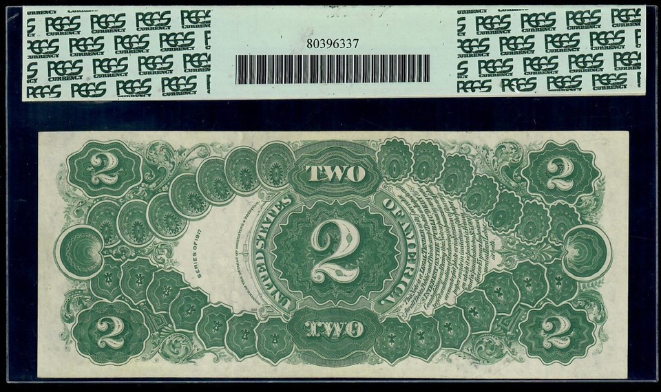1917 $2 Dollars Legal Tender Large Note FR#60 Note PCGS 45 Extremely ...