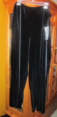 PATRA NWT $89 black velvet dress party women's pants | eBay