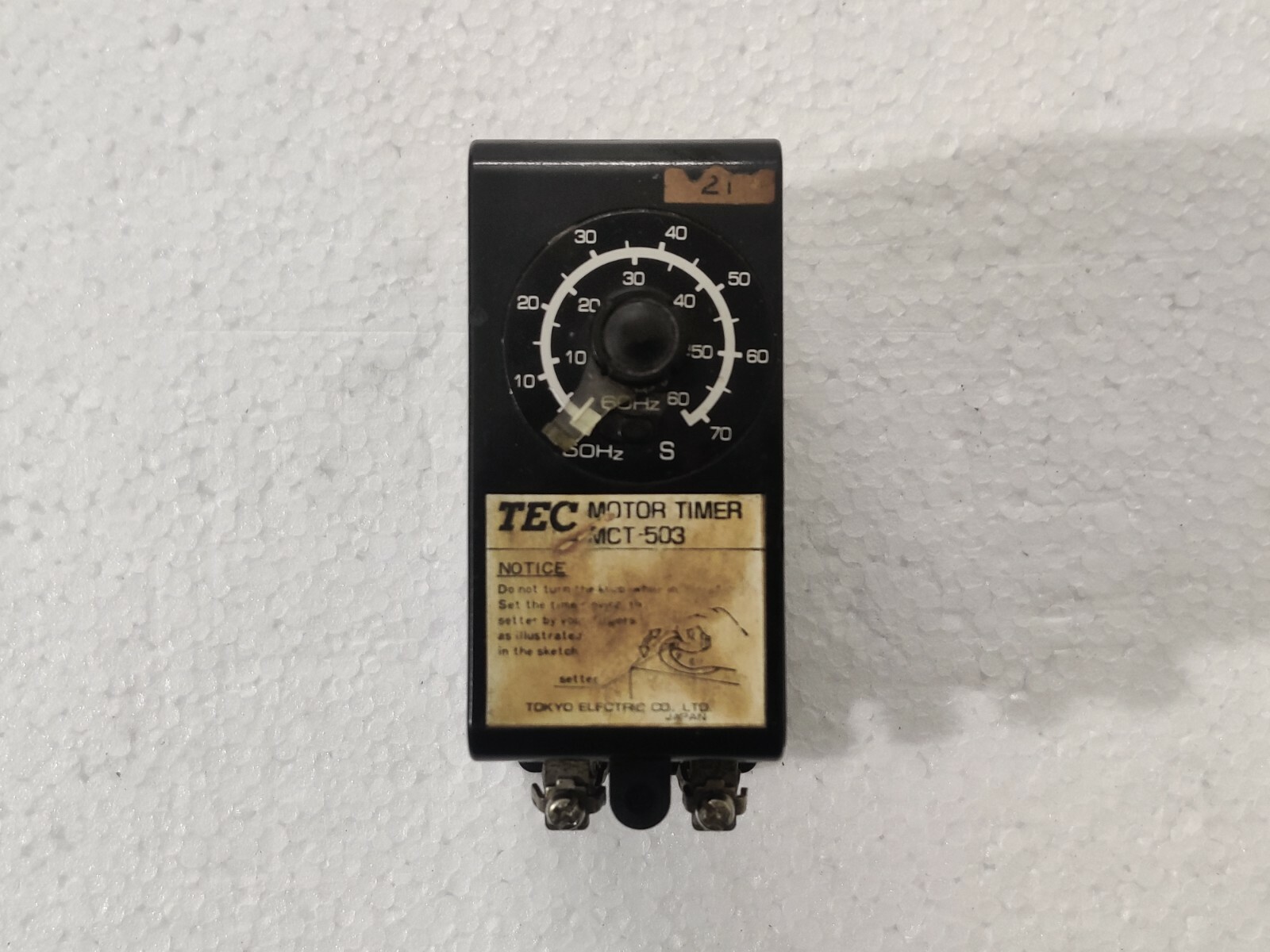 Tokyo Electric TEC Motor Timer MCT-503 | eBay