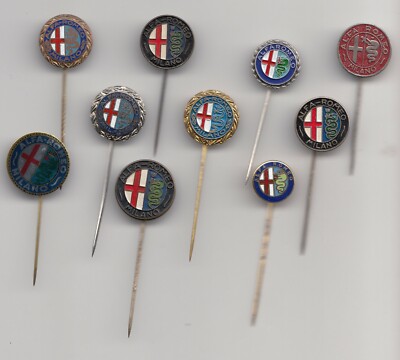 Vintage ALFA ROMEO MILANO pin badge 1960s Logo Car Italy | eBay