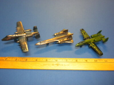 3 PLANES AIRCRAFT MILITARY AIR FORCE JET MATCHBOX diecast/metal/plastic ...
