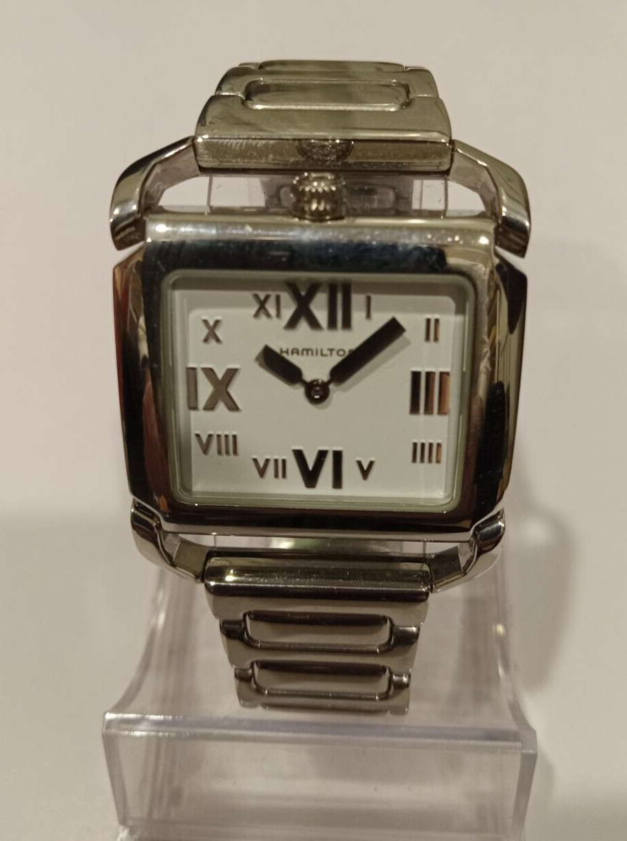 Rare Vintage Hamilton Contour Stanless Steel Watch - Gem