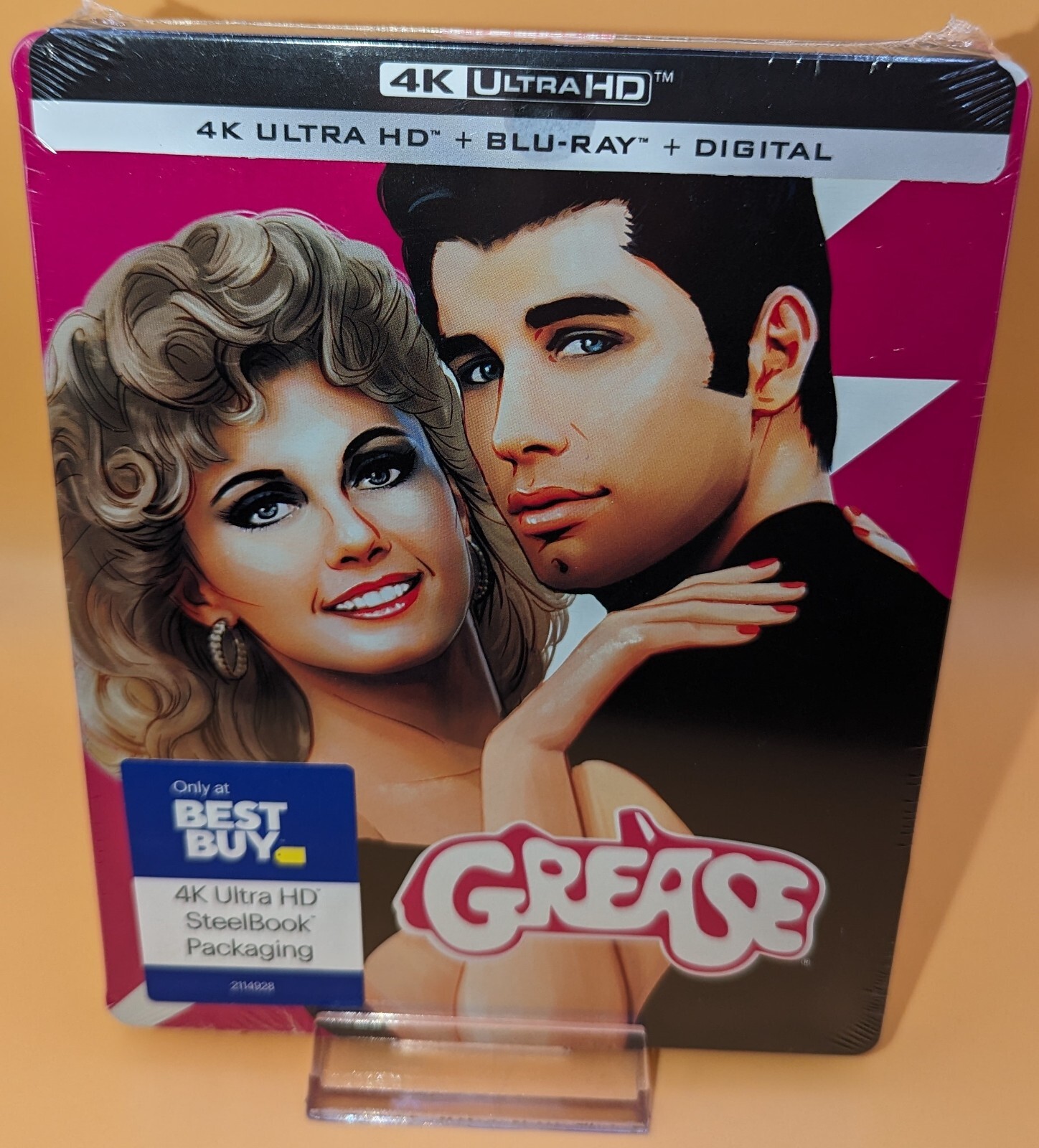 GREASE 4K UHD + BLU-RAY + DIGITAL STEELBOOK (LIMITED BEST BUY EXCL ...