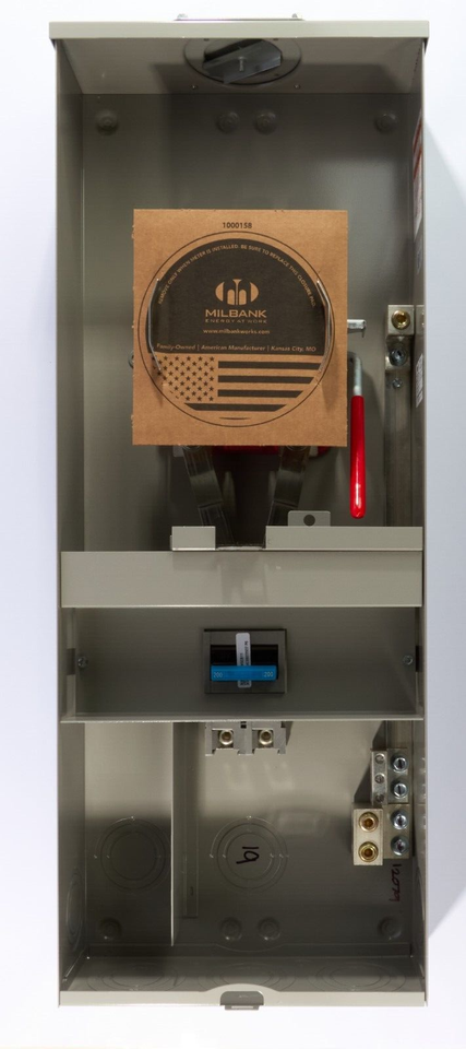 Milbank Ringless Meter Socket with Main U3791N-RXL-200-BL 200A 240V | eBay