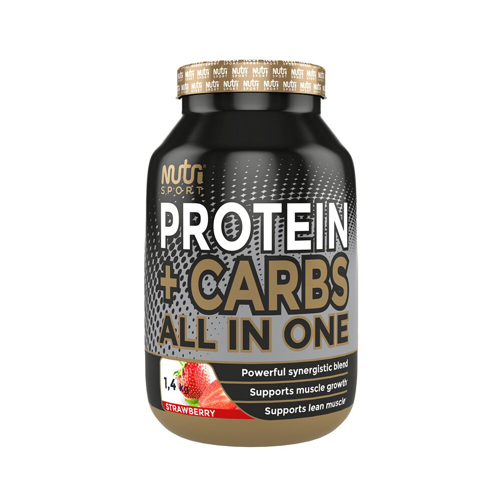 NUTRISPORT PROTEIN AND CARBS - ALL IN ONE 1.4kg ALL FLAVOURS WHEY ...