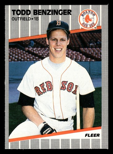 TODD BENZINGER ⚾ 1989 Fleer Baseball #79 Boston Red Sox | eBay