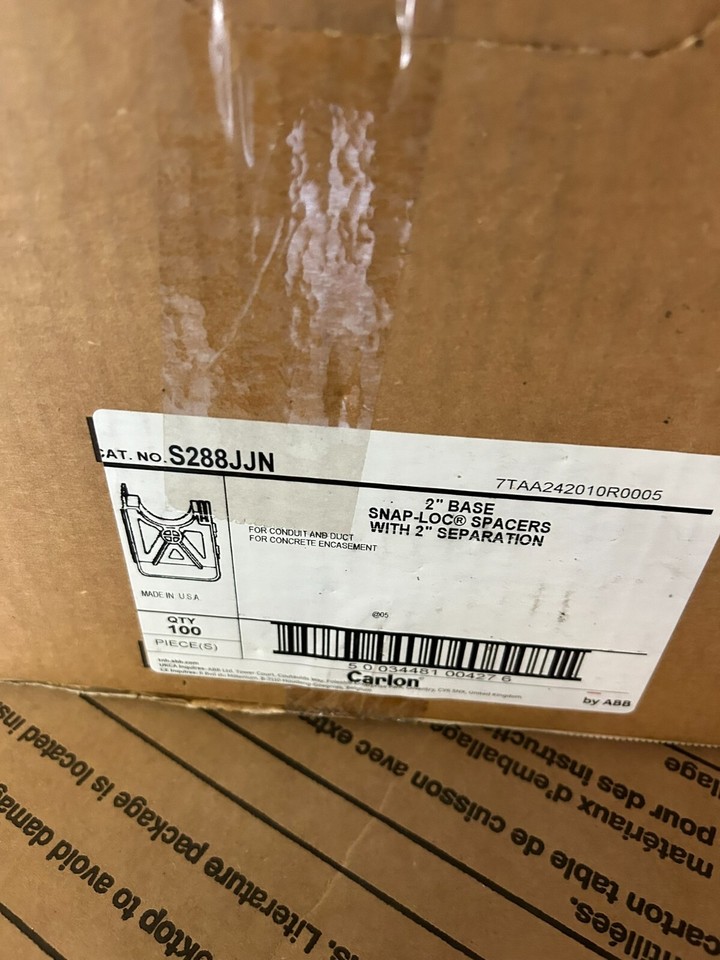 BOX OF 100 CARLON S288JJN BASE SNAP-LOC NON-METALLIC SPACER-NEW | eBay