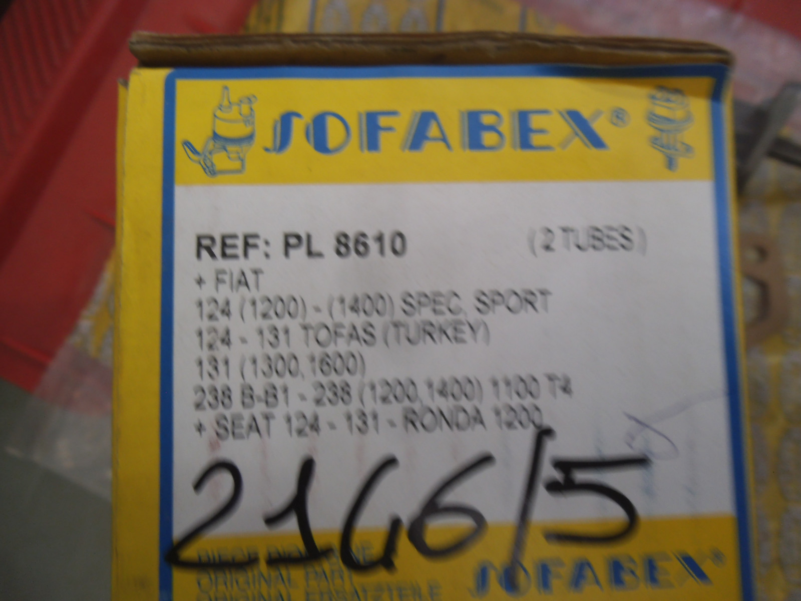 SOFABEX PL8610 POMPA CARBURANTE BENZINA PER FIAT 124-131-238 SEAT 124 ...