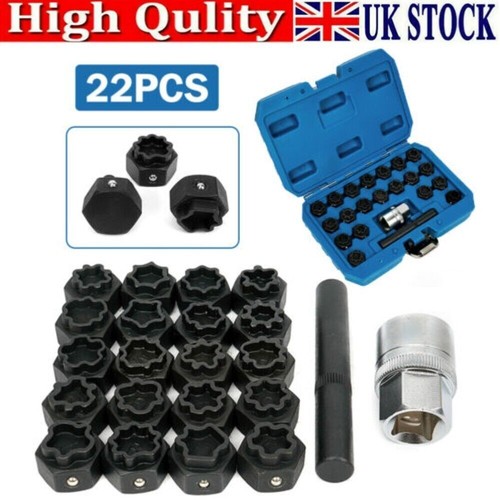 22pc Wheel Locking Key Set for Audi Anti-Theft Wheel Rim Lug Nut Master ...