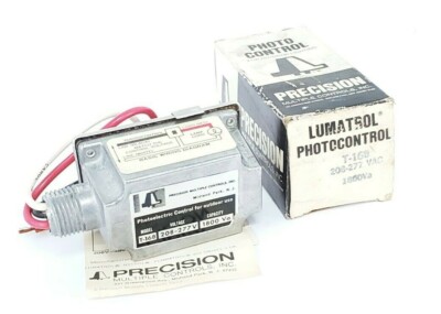 NIB PRECISION PHOTO CONTROL T-168 LUMATROL PHOTOCONTROL (208-277 VAC ...