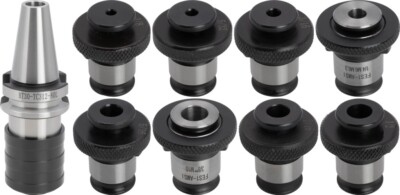 BT30 tap head,tapping chuck floating w. 8 positive drive TC312 adapters ...