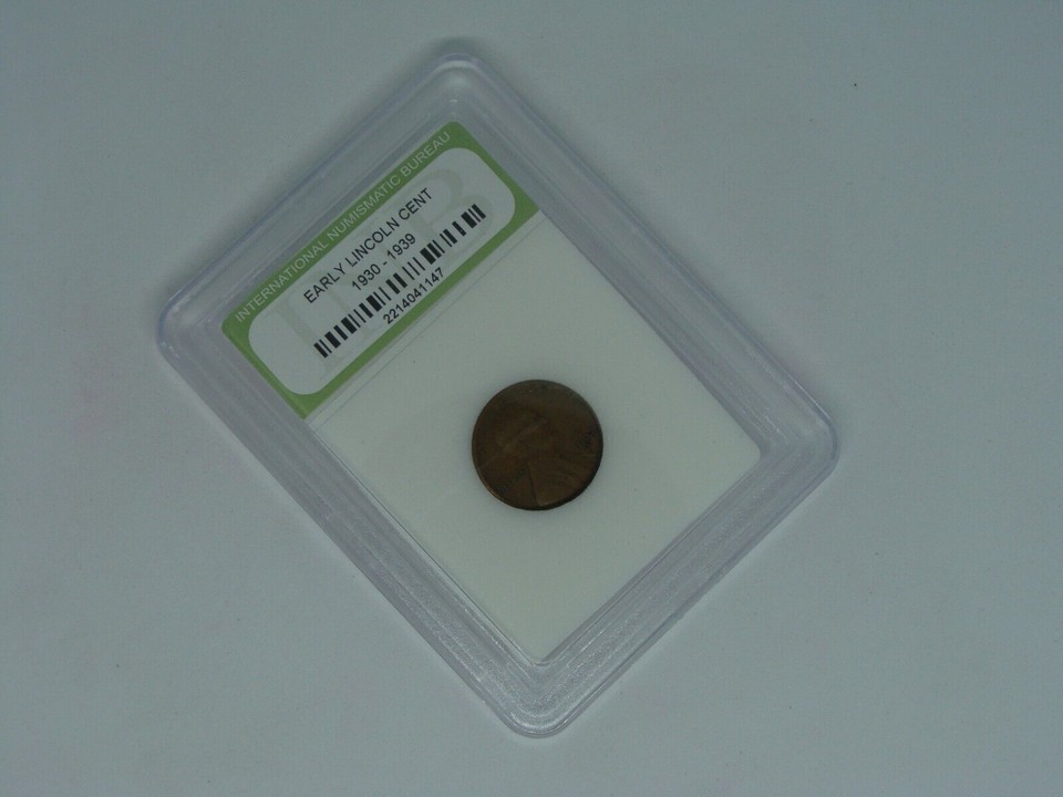 1930 - 1939 Early Lincoln Cent Wheat Penny INB Slabbed Certified Coin ...