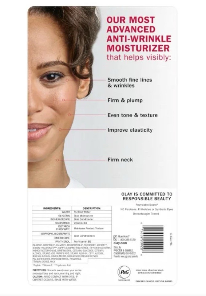 Olay Pro Advanced Regenerist Complex 2 Pack 1.7 Oz Moisturizer ...