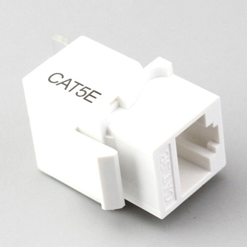 10Pcs RJ45 CAT5e Ethernet Network Keystone JackClip Module Wall Plug ...
