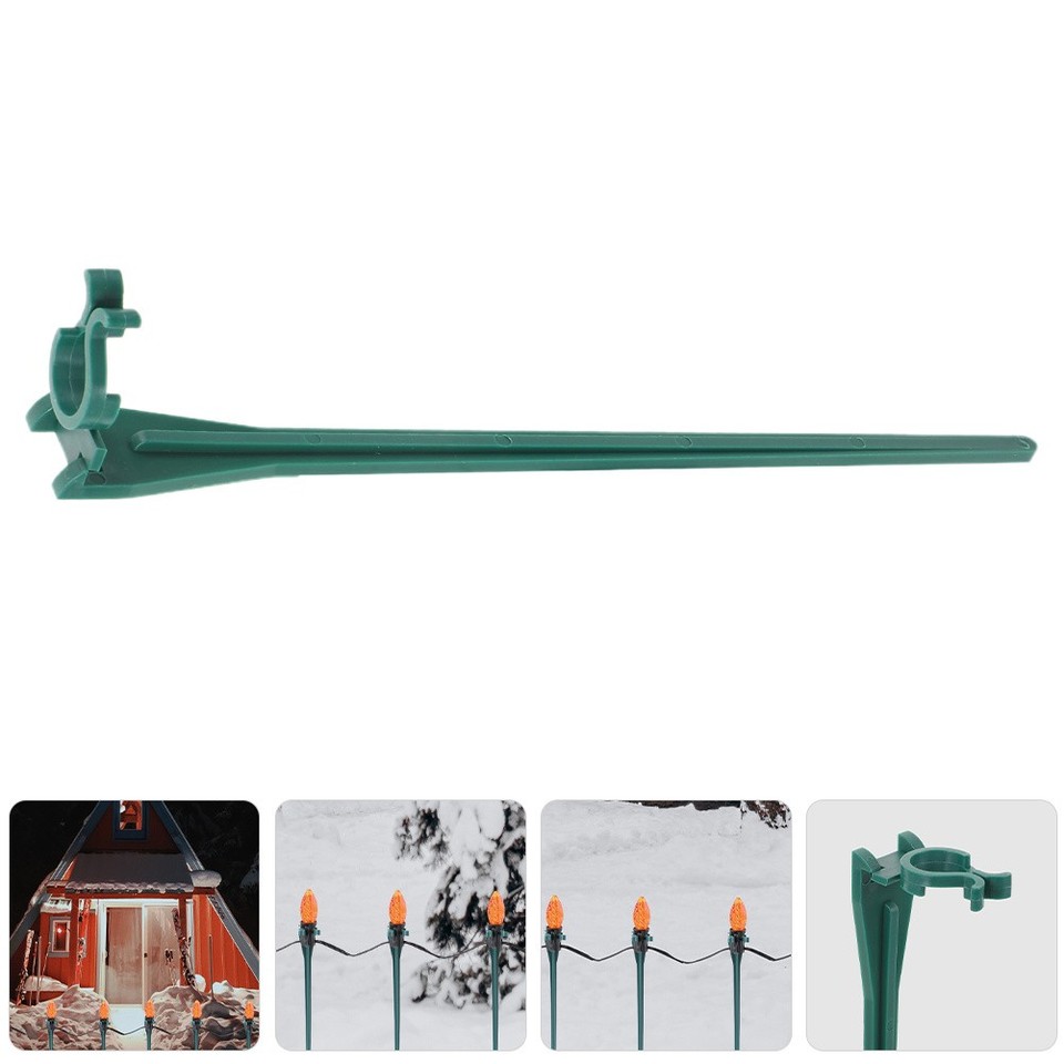 20 Pcs Christmas String Light Stake Holder Garden Lamp Stakes Ground ...