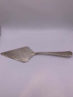 Vintage Antique Silver Plate Pie Knife Wedding Cake Server Ornate Made ...
