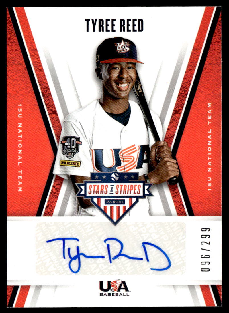 2019 Panini USA Stars Stripes Tyree Reed 15U National Team Auto /299 | eBay