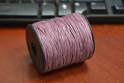 100 METER PURPLE WAXED COTTON BEADING CORD STRING ROLL 1MM #F-51E | eBay