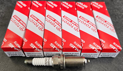 Set of 6 Genuine Toyota Spark Plugs 90919-01235 Tacoma 4Runner FJ ...