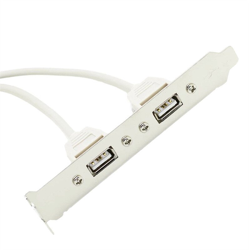 USB Expansion Cable 2-Port USB Baffle PC Motherboard Line USB Rear Data ...