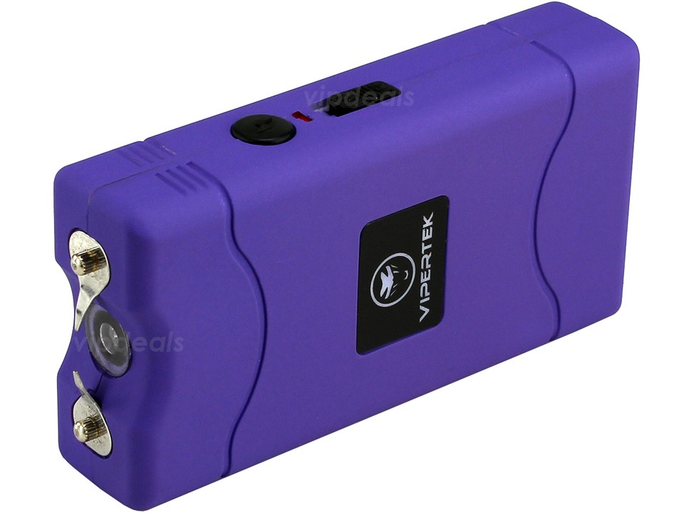 VIPERTEK Stun Gun Mini PURPLE VTS-880 Rechargeable LED Flashlight | eBay